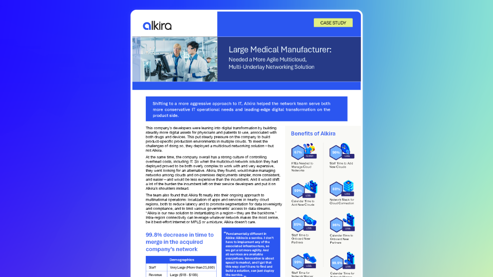 Case Study: Large Medical Manufacturer Needed More Agile Multicloud ...