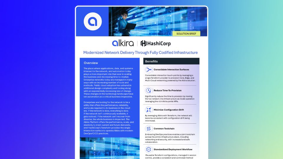 Solution Brief: HashiCorp and Alkira - Alkira