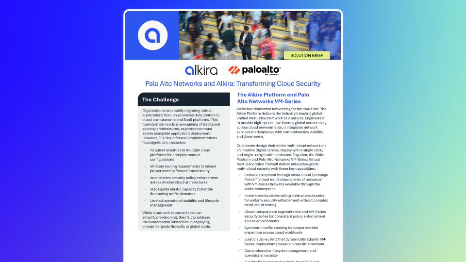 Solution Brief: F5 and Alkira - Alkira