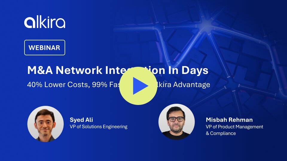 M&A Network Integration In Days - Alkira